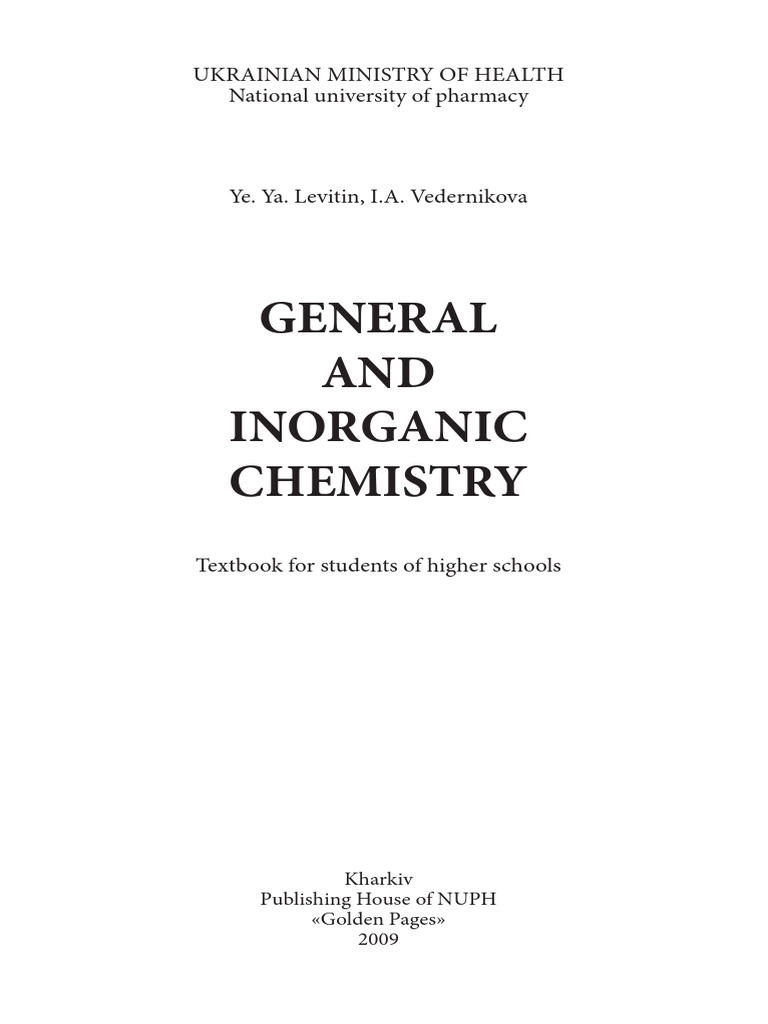 General and Inorganic Chemistry | PDF