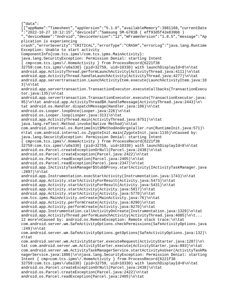 Timesheet ErrorReport | PDF