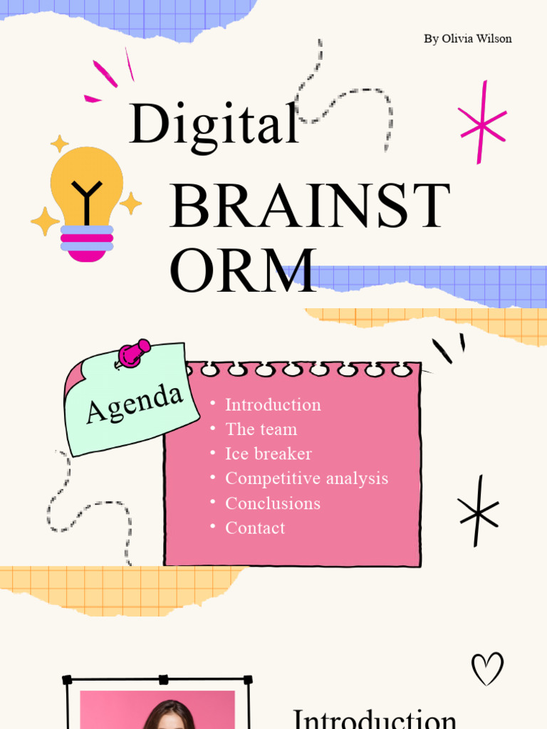 Blue and Yellow Playful Doodle Digital Brainstorm Presentation (1) | PDF