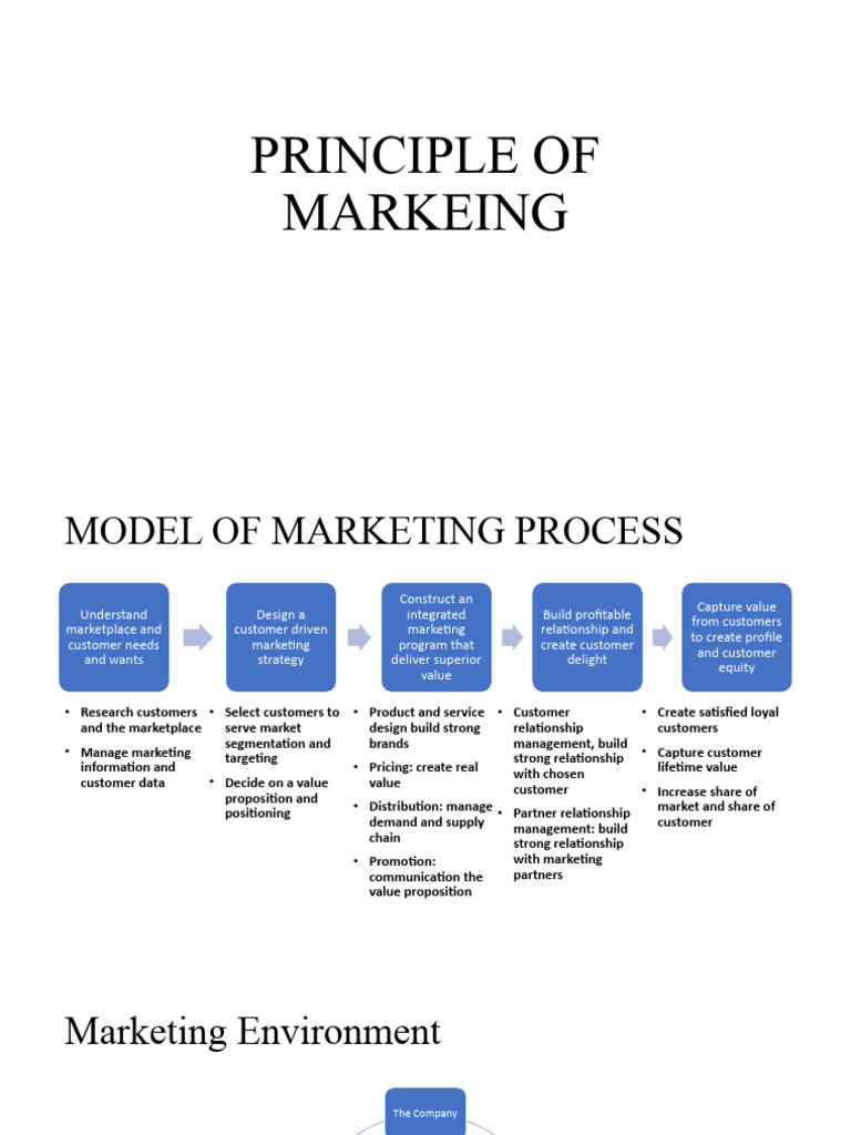 Principle of Markeing | PDF | Marketing | Customer