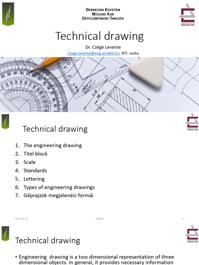 Technical drawing_L_Basics of technical drawing 1st | PDF