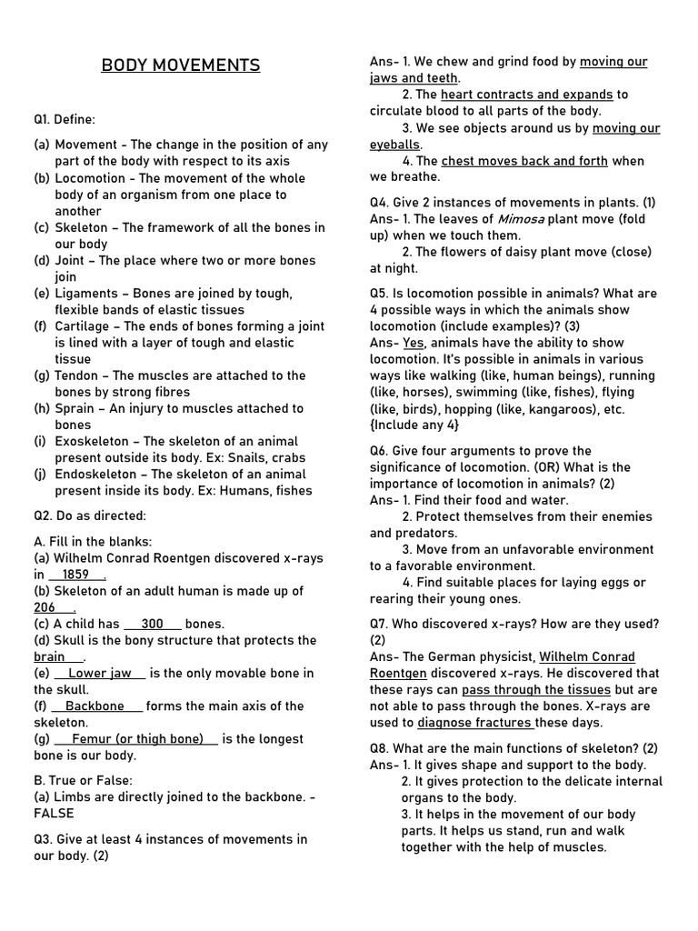 Body Movements | PDF | Social Science