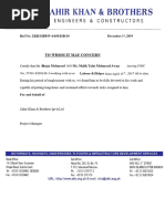 Experience Certificate Template Construction Company | PDF