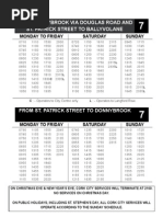 Timetable Bus 100X | PDF | Dublin | Bus Transport