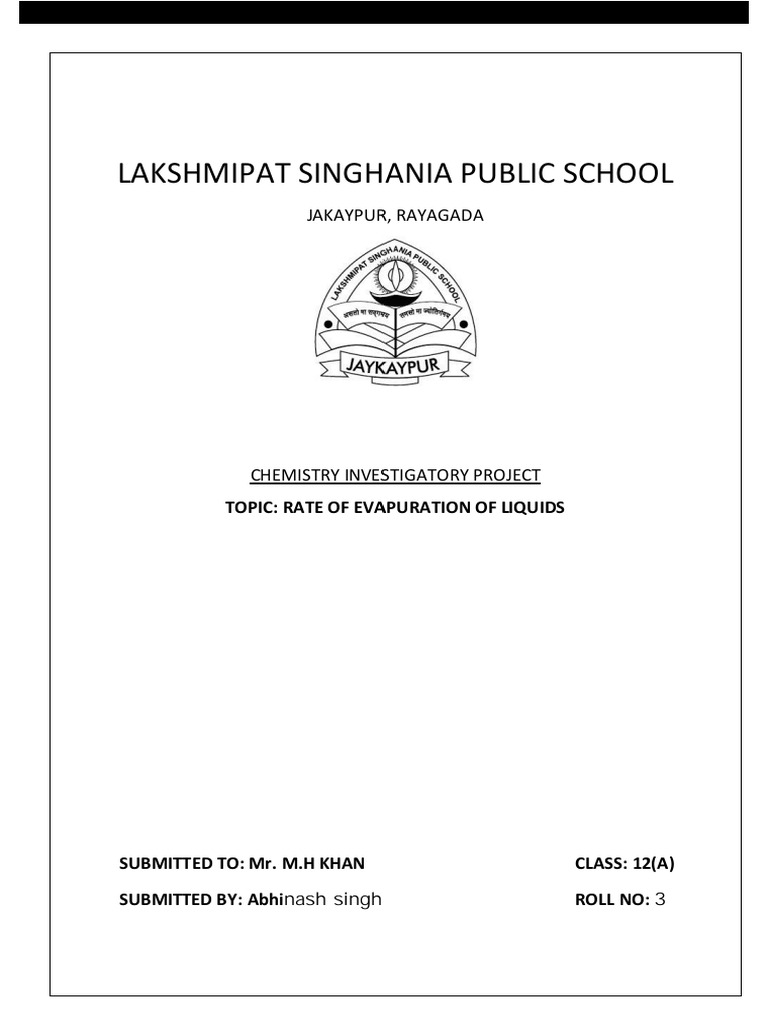 Evaporation of Liquid | PDF