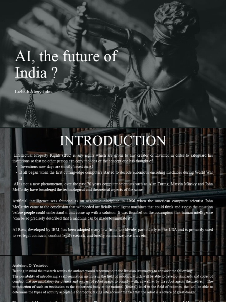 Ai and Ipr | PDF | Artificial Intelligence | Intelligence (AI) & Semantics