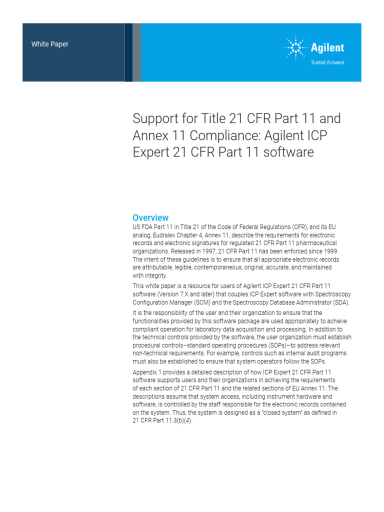 Compliance Guide for Lab Software | PDF