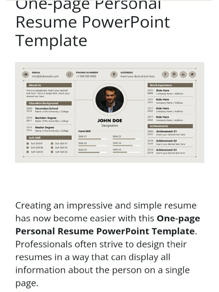 CV Template For Beginners | PDF