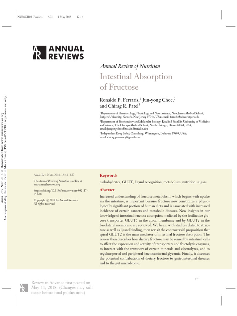 Ann Rev Nut 2018 | PDF