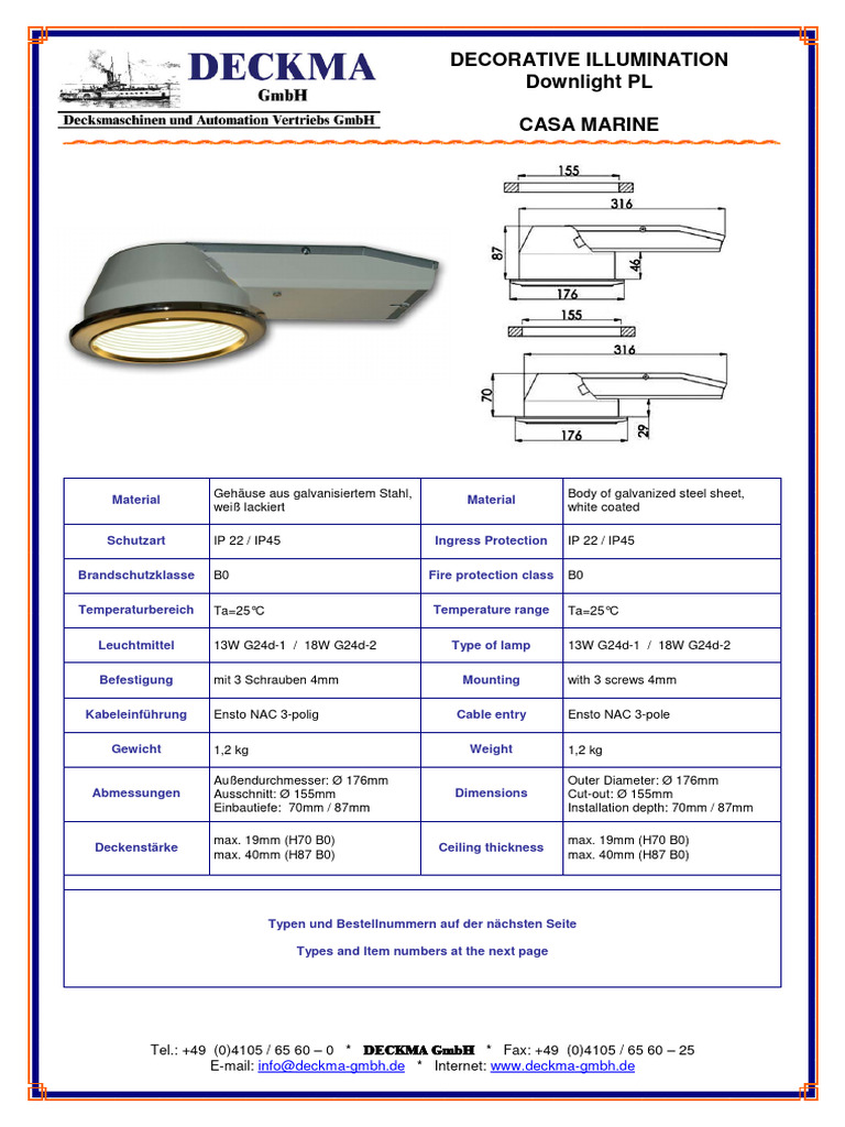 Casa Marine - Deckma GMBH | PDF