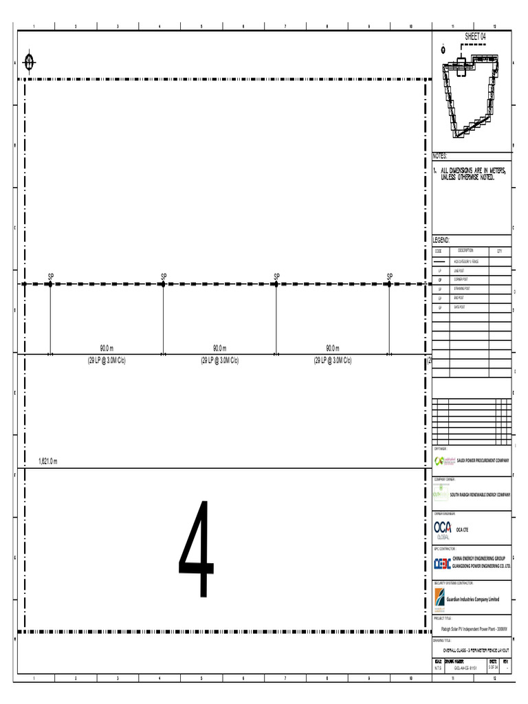 81151- Class-III Perimeter Fence Layout - Section- (04) | PDF