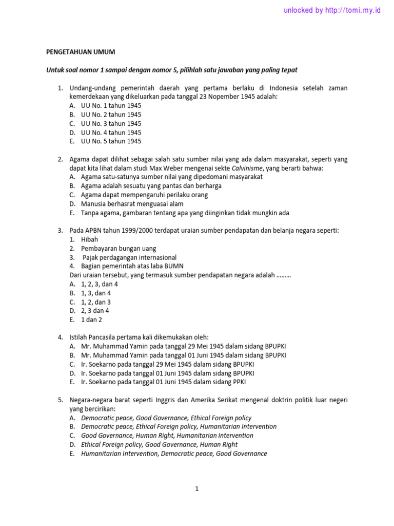 Test Bakat Skolastik | PDF