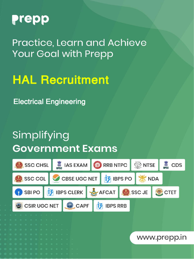 HAL Electrical Engineering Exam Review | PDF