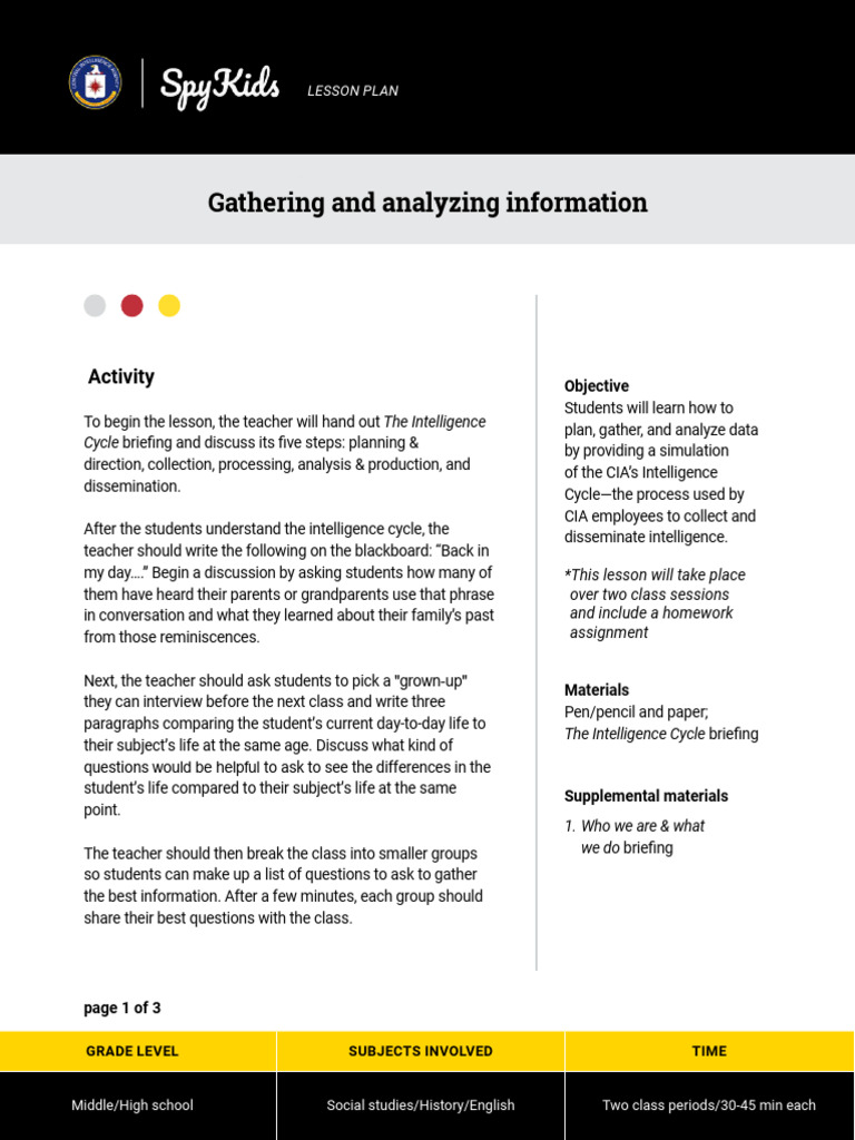 Lesson-plan-gathering-and-analyzing-information_2 | PDF
