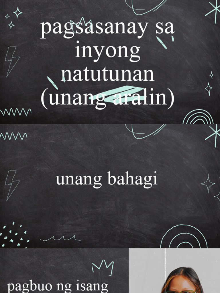Pagsasanay Sa Inyong Natutunan (Unang Aralin) | PDF