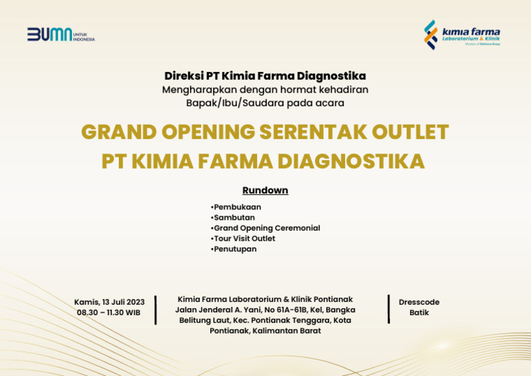 Surat Undangan Grand Opening-1 | PDF