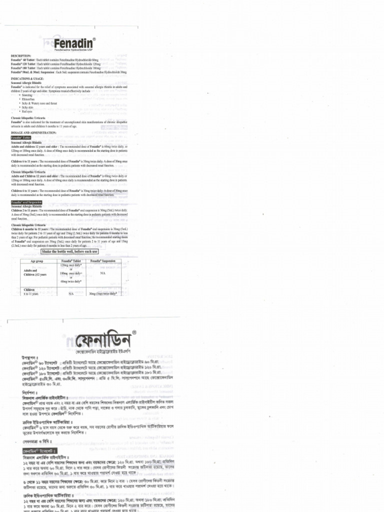 Fenadin 60 | PDF