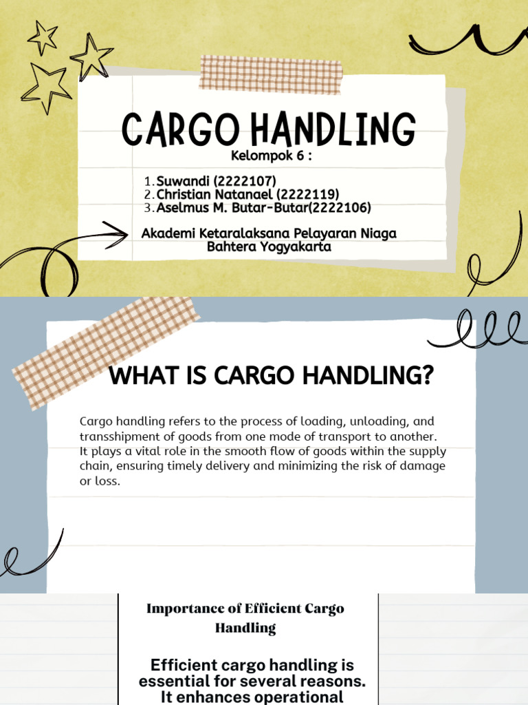 Cargo Handling | PDF | Cargo | Containerization