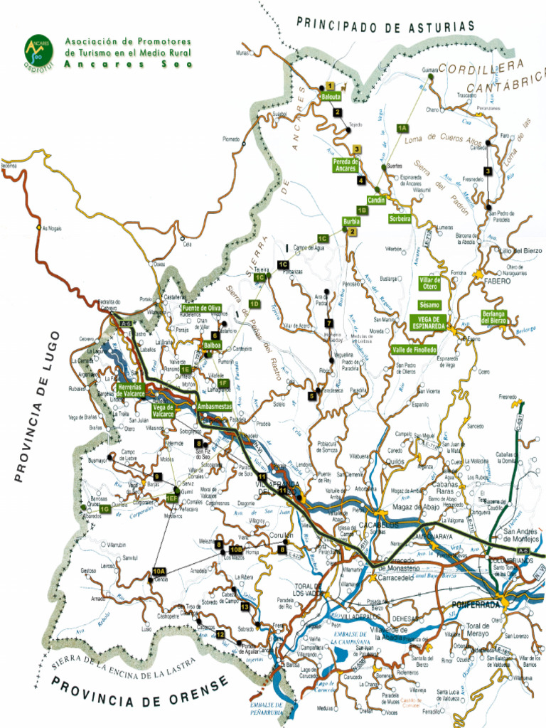 Mapa - Rutas Ancares | PDF