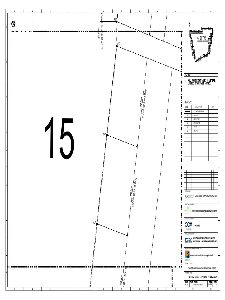 Class-III Perimeter Fence Layout - Section | PDF