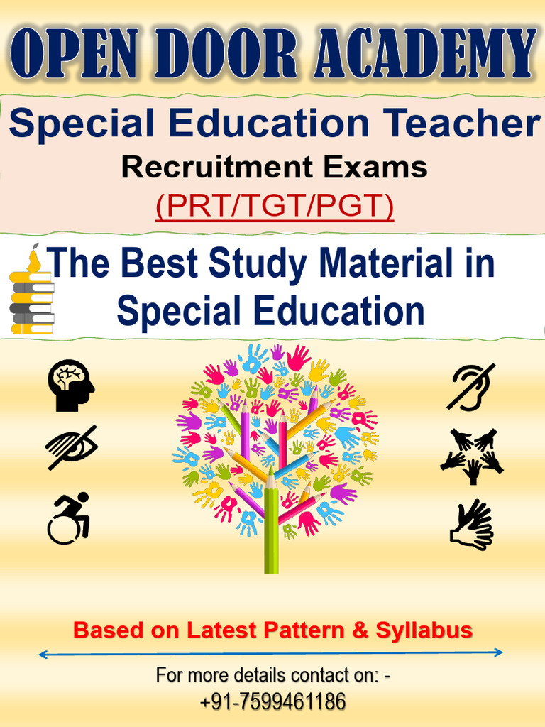 Special Education Teacher Syllabus Revised | PDF