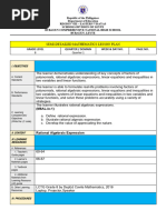 DETAILED LESSON PLAN May 3 (g9) | PDF | Learning | Exponentiation