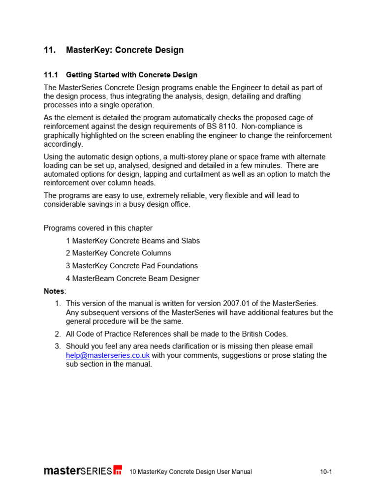 11 MasterKey Concrete Design | PDF