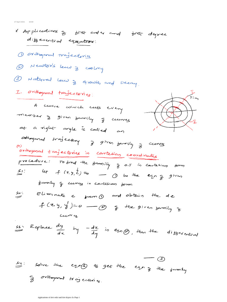 First Order Differential Equations | PDF | Art