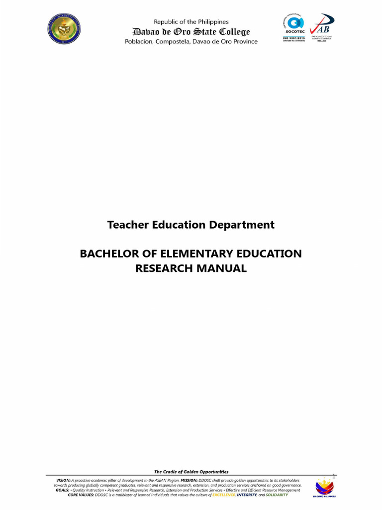 Beed Research Manual | PDF | Wellness