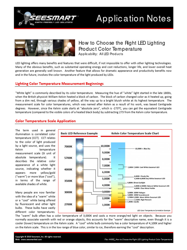 HowTO Choose The Right0 LED | PDF | Color | Lighting