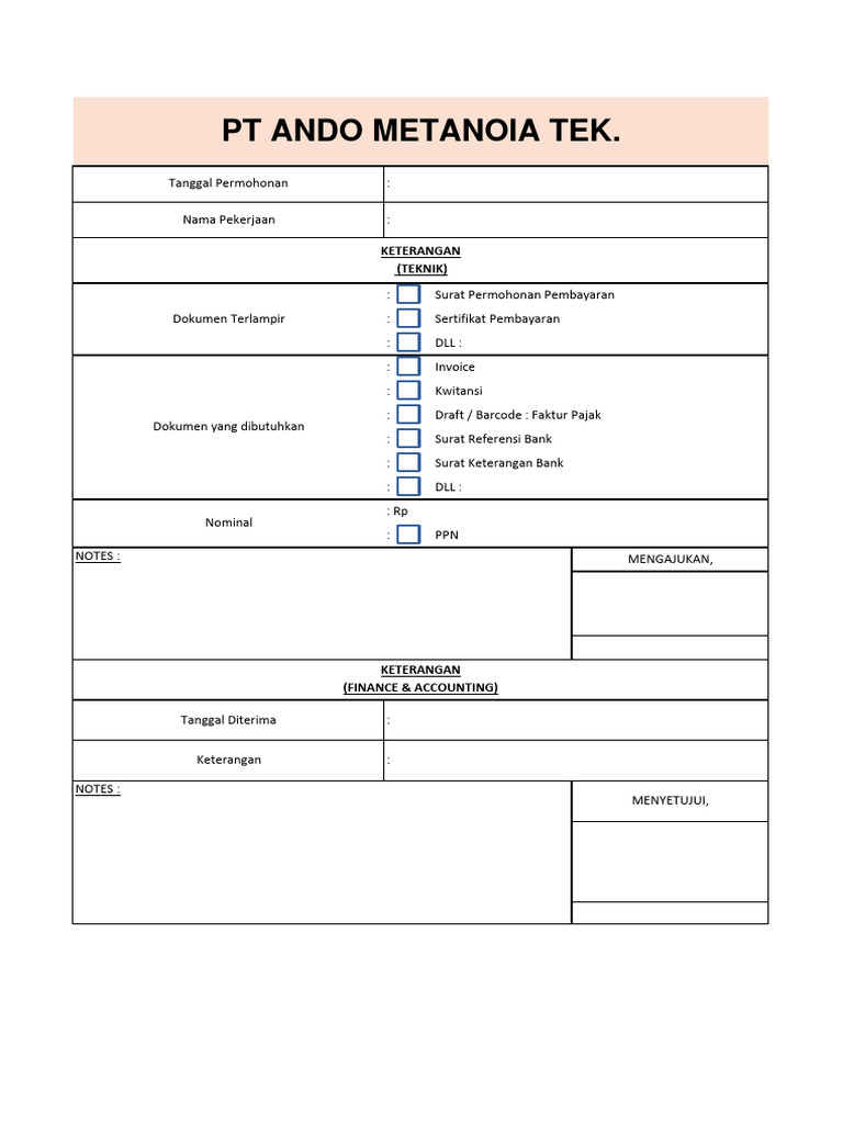 Lembar Disposisi Penagihan MC - AMT | PDF
