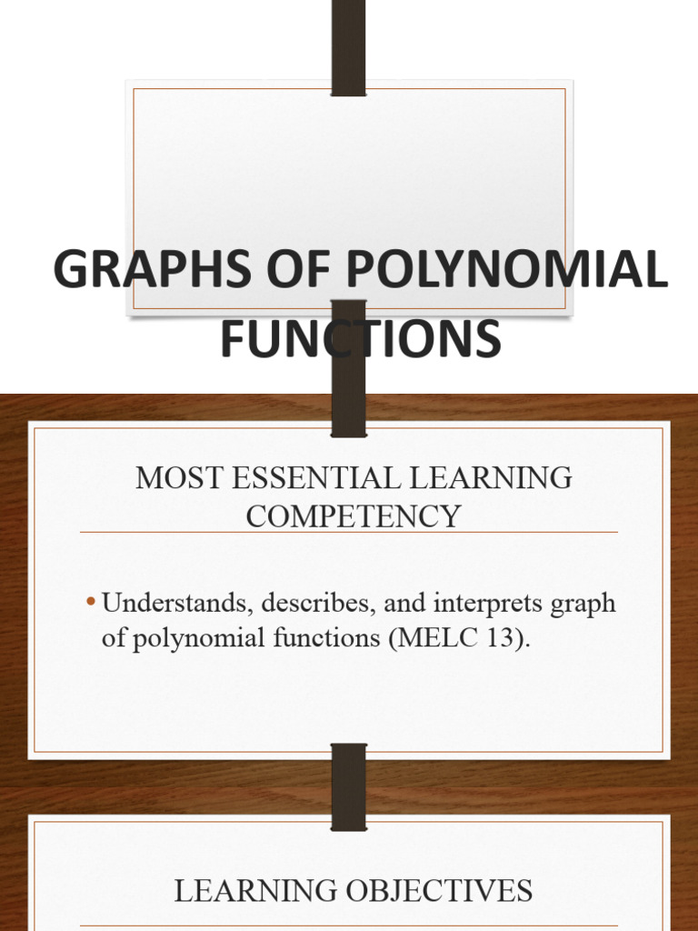 G10 Math Q2 Week 1 - Graph of Polynomial Functions | PDF | Polynomial | Zero Of A Function
