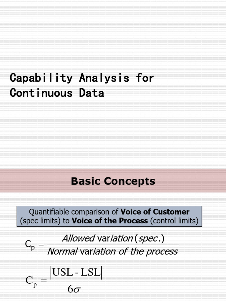 2.1 Capability Analysis | PDF