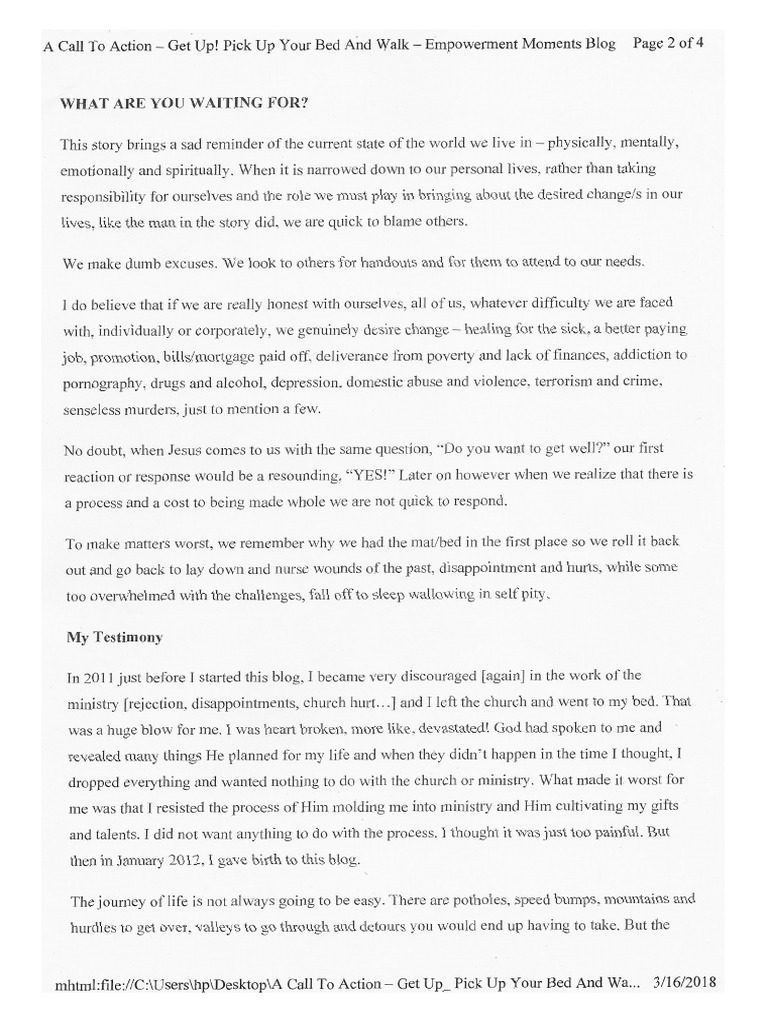 CALL TO ACTION PAGE 01pdf | PDF