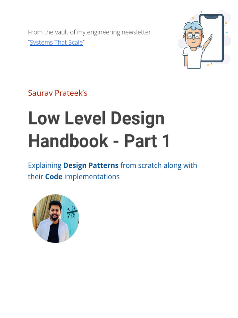 Sauravs Low Level Design Handbook Part 1 1 Pdf Class Computer Programming Method 