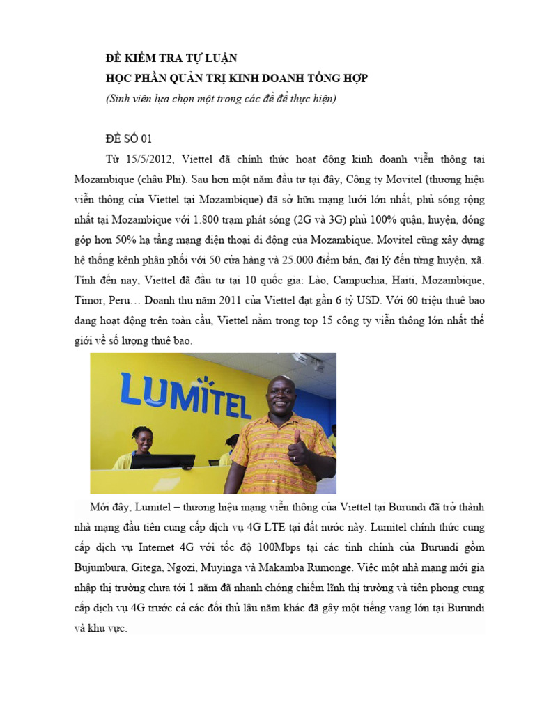 TÌNH HUỐNG QTKD | PDF