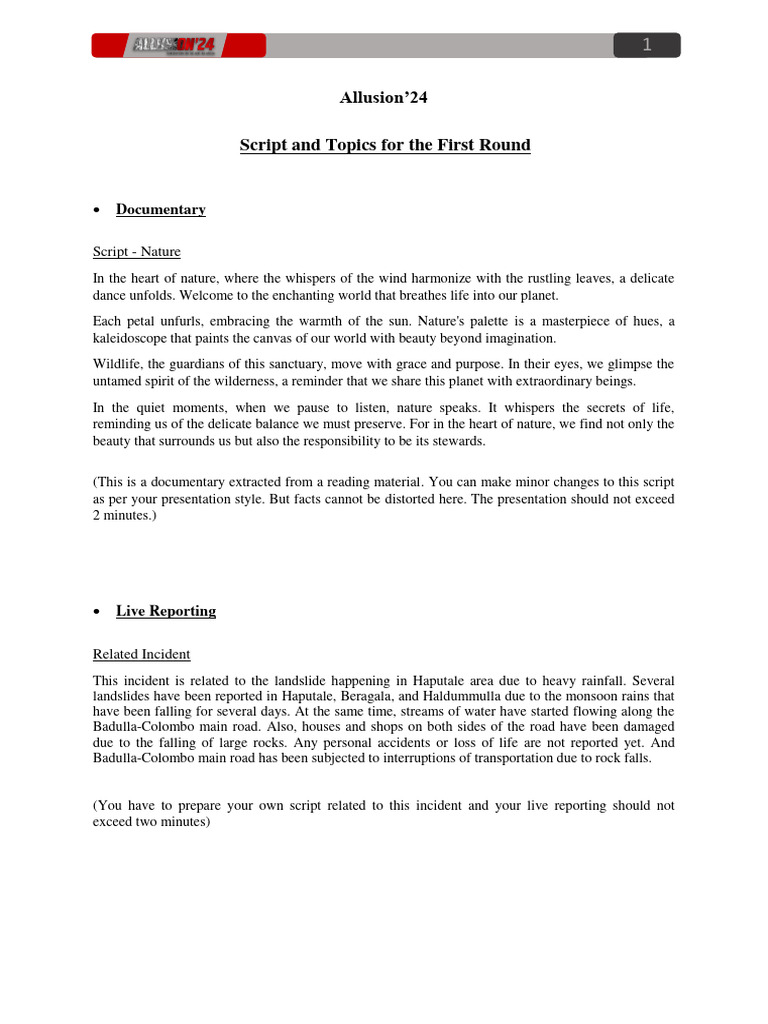 First Round | PDF | Economies