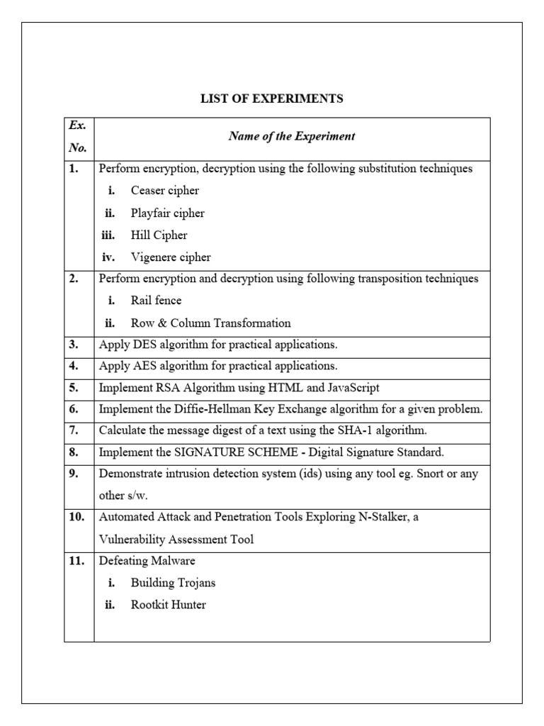 IT8761 Security Laboratory Manual P and OP | PDF | Encryption | World Wide Web