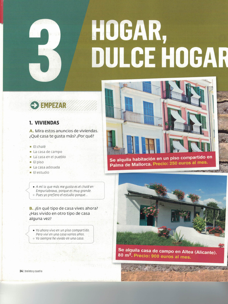Aula Internacional 2 U3 Hogar, Dulce Hogar | PDF