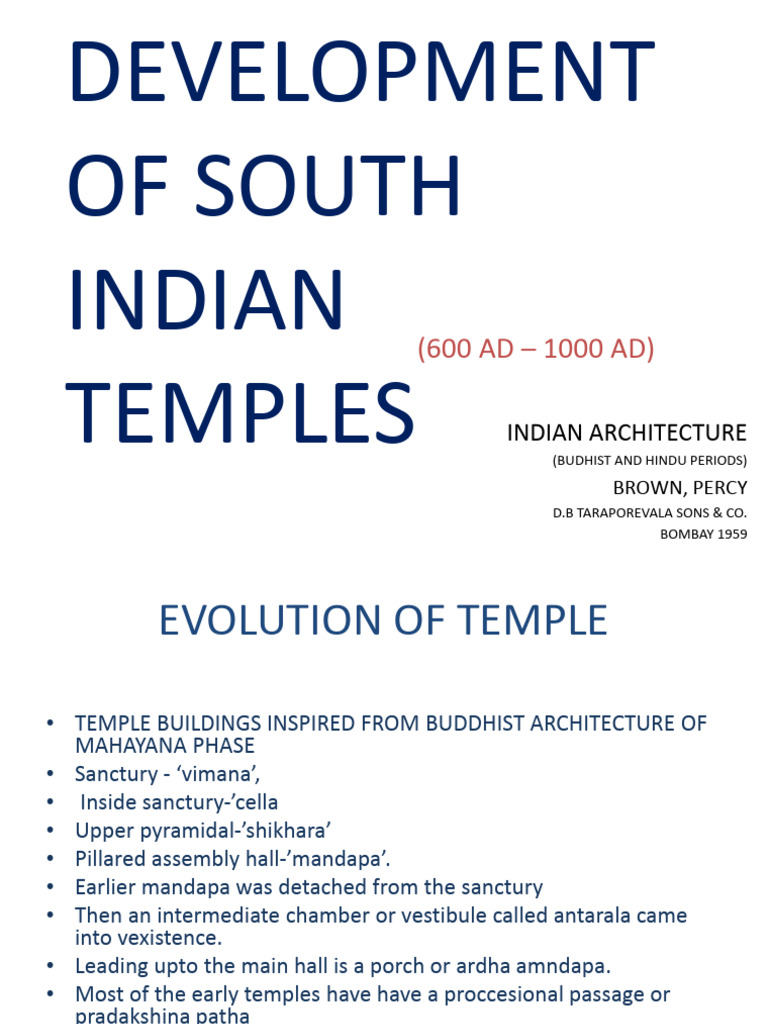 South Indian Temple Evolution | PDF | Art