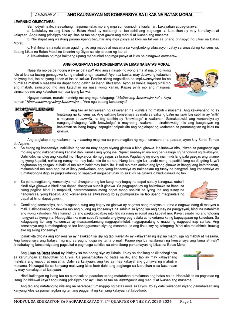LESSON 2 ESP, 2ND | PDF