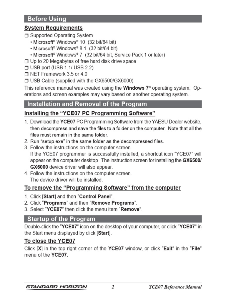 Before Using: System Requirements | PDF