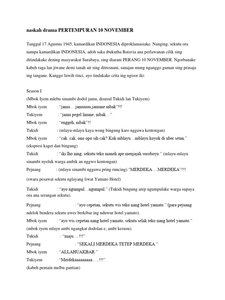 Naskah 10 Nopember | PDF