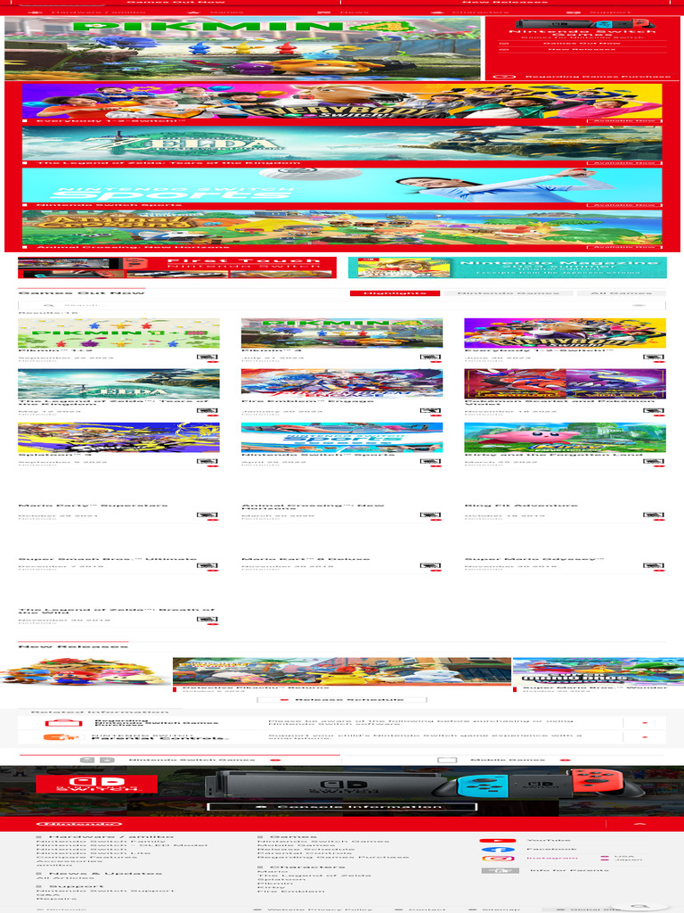 Nintendo Switch Games Nintendo | PDF | Nintendo | Nintendo Consoles