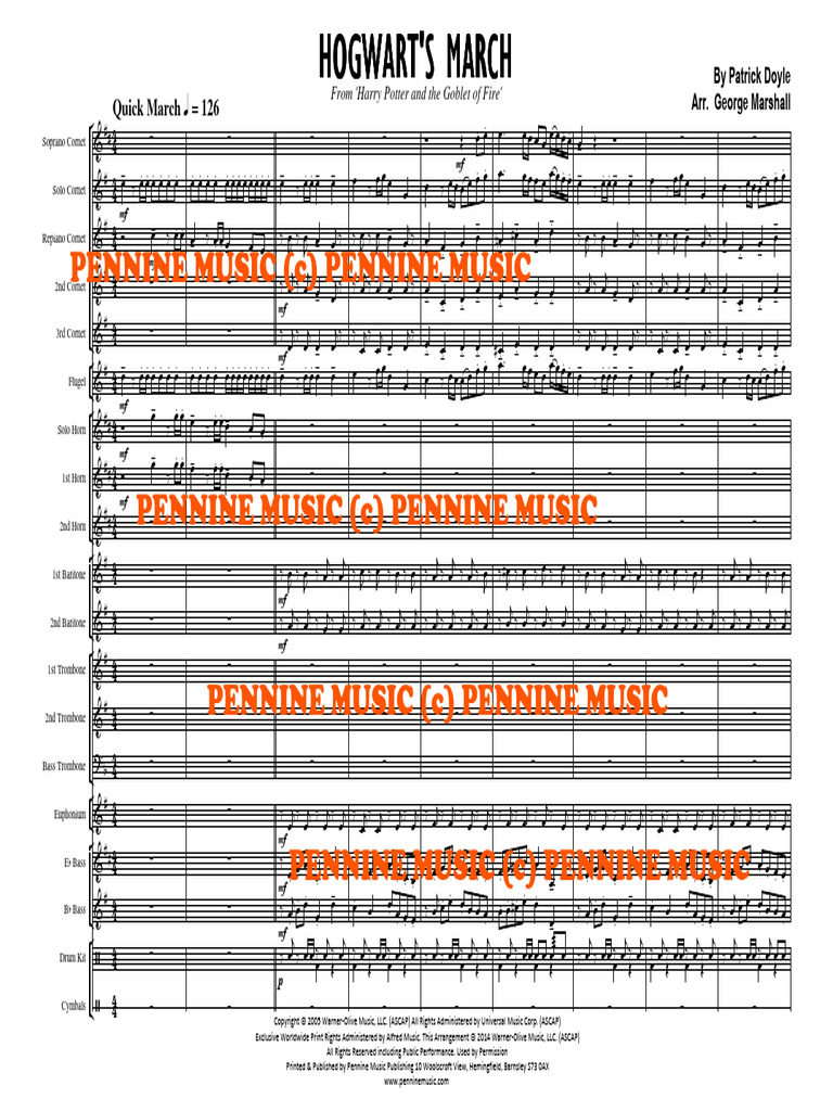 H14 Hogwarts March | PDF