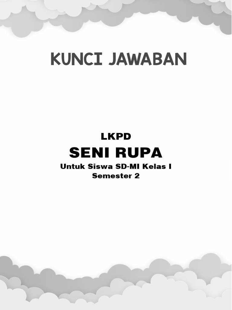 Kunci Jawaban Seni Rupa Kelas 1 Sd-Mi S1 (KM) 2324 | PDF