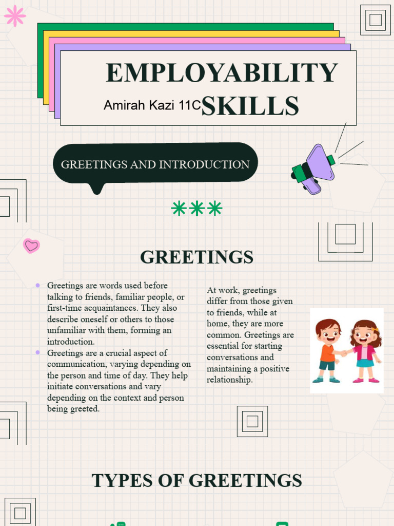 Greeting and Introduction Ppt | PDF