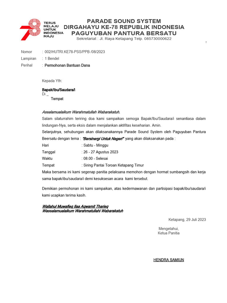 Proposal Sound System | PDF