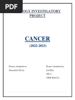 Biology Class 12 Investigatory Project-Types of Cancer | PDF | Cancer ...