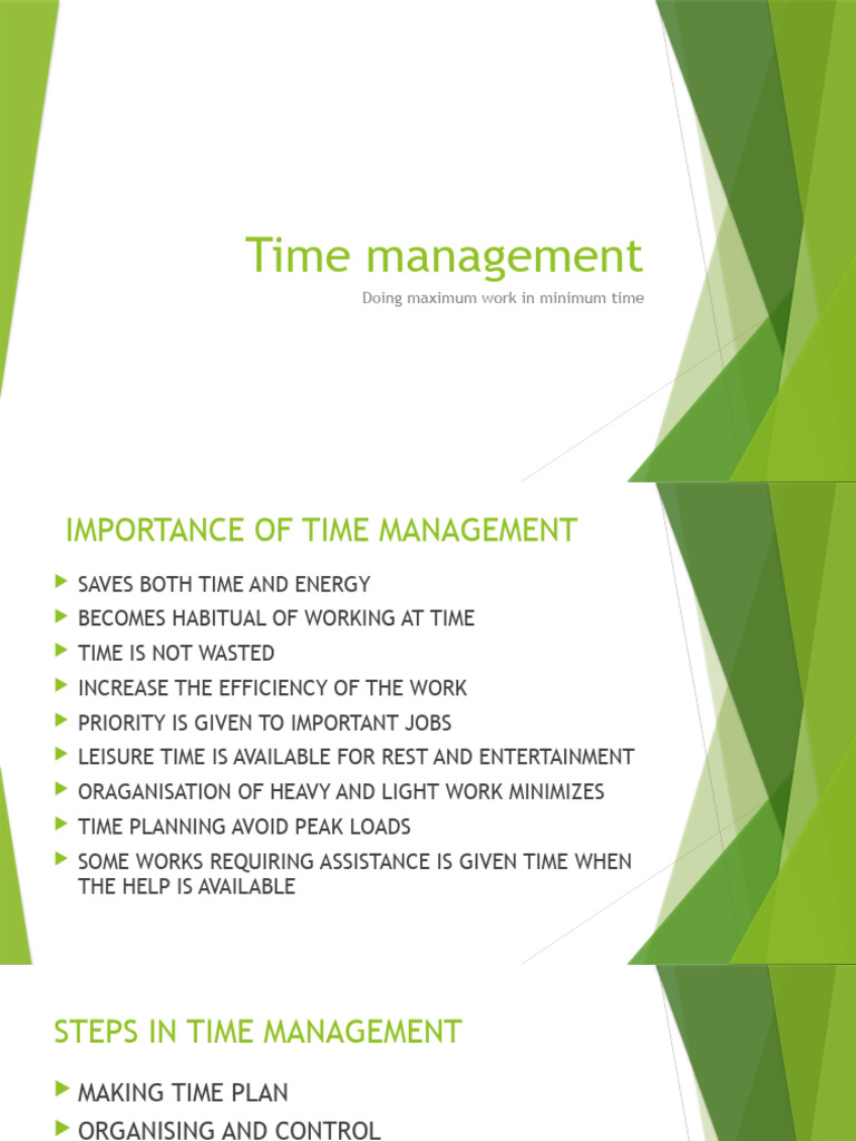 Time Management | PDF